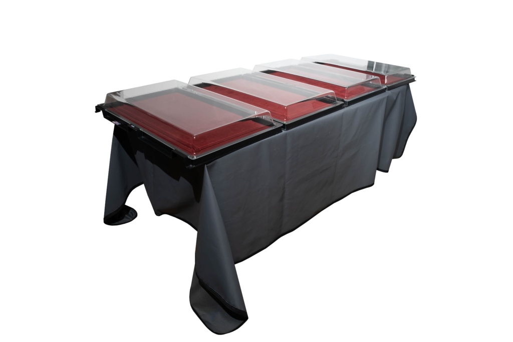 Zip Up Table Cover (Body Bag) – Black - Christal Clear Showcases