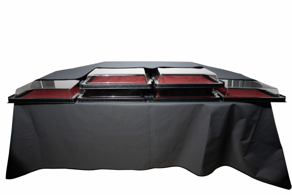Zip Up Table Cover (Body Bag) – Black - Christal Clear Showcases